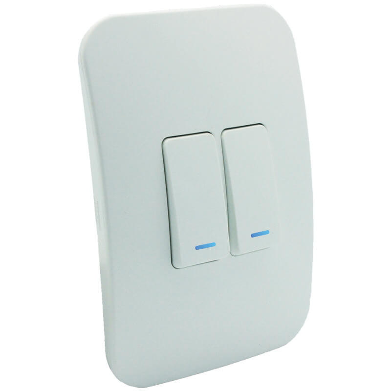 Two Lever One-Way Switch with Locator – Light Switches