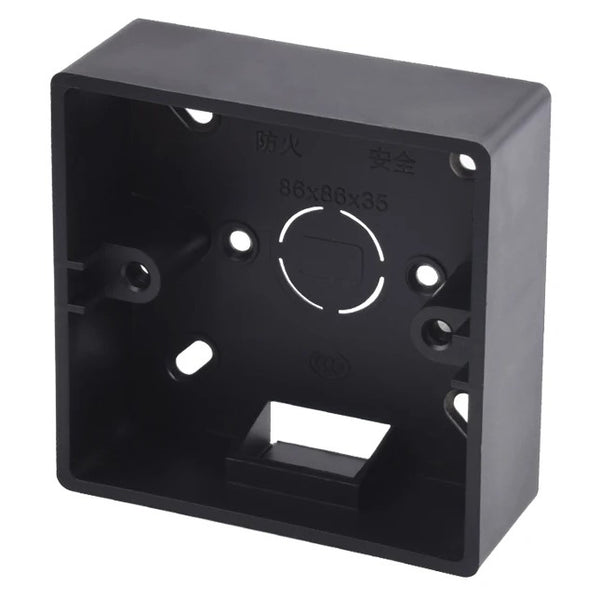 BLACK SURFACE MOUNT - WALL BOX - (86 x 86 mm) – Light Switches